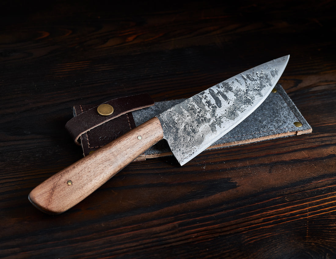 7.5" Traditional Chef Knife with Texas Mesquite Handle – Fredericksburg ...